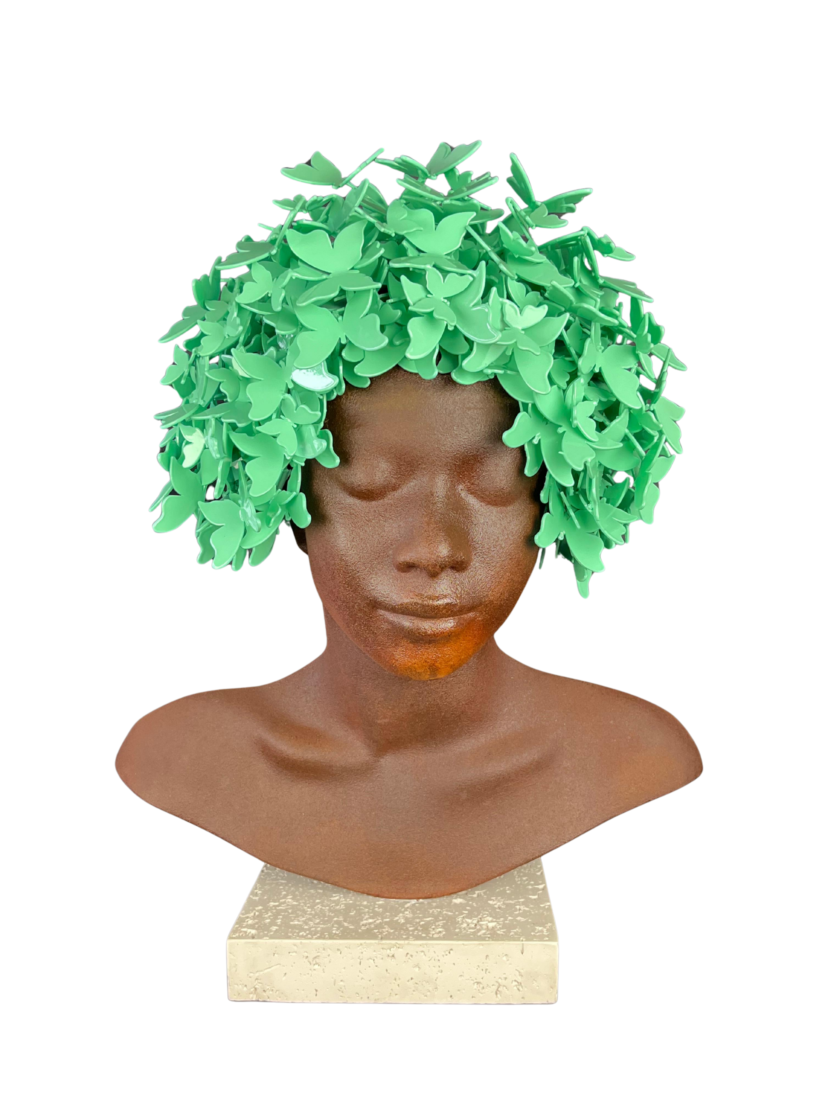 Zendaya Papillon - green headdress – ArtAtAfrica