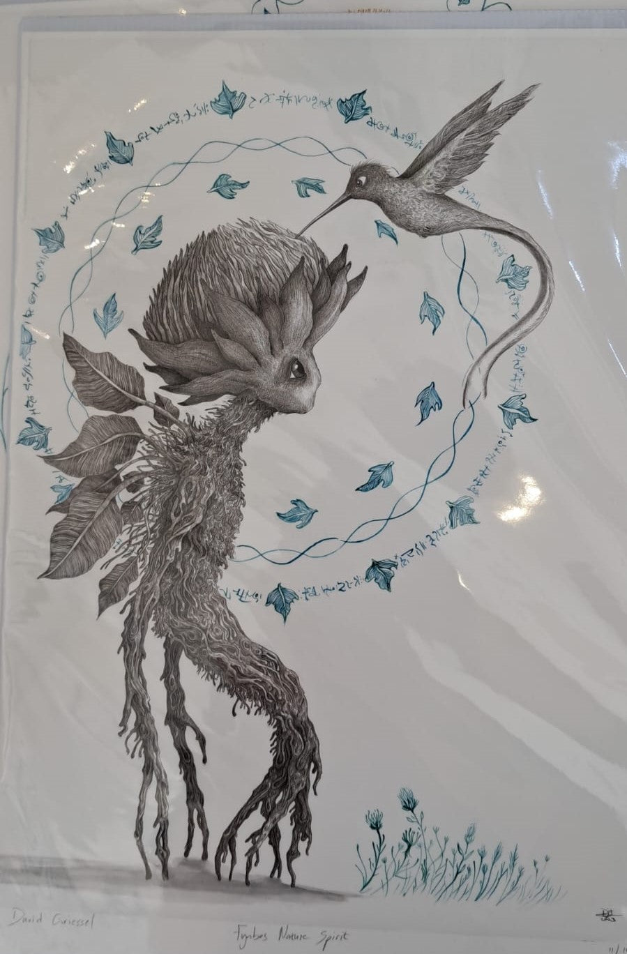 Fynbos Nature Spirit 2024, Animated print ,with extra original drawing ...