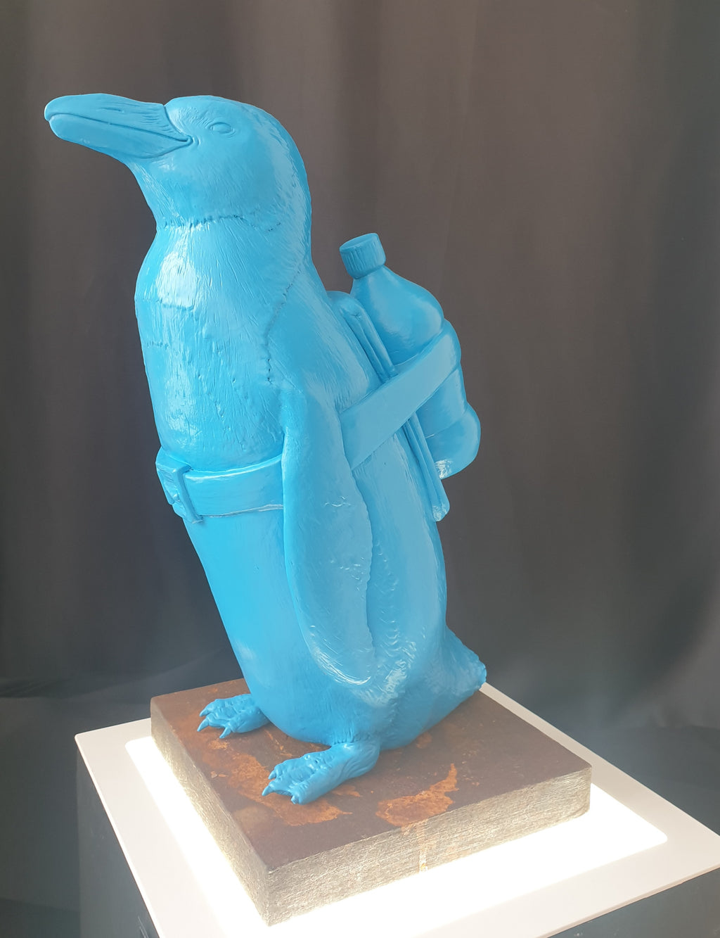 African Penguin Light Blue – ArtAtAfrica